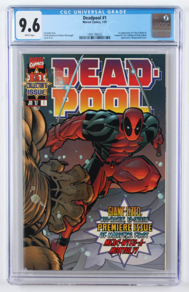 1997 "Deadpool" Issue #1 Marvel Comic Book (CGC 9.6) | Pristine Auction