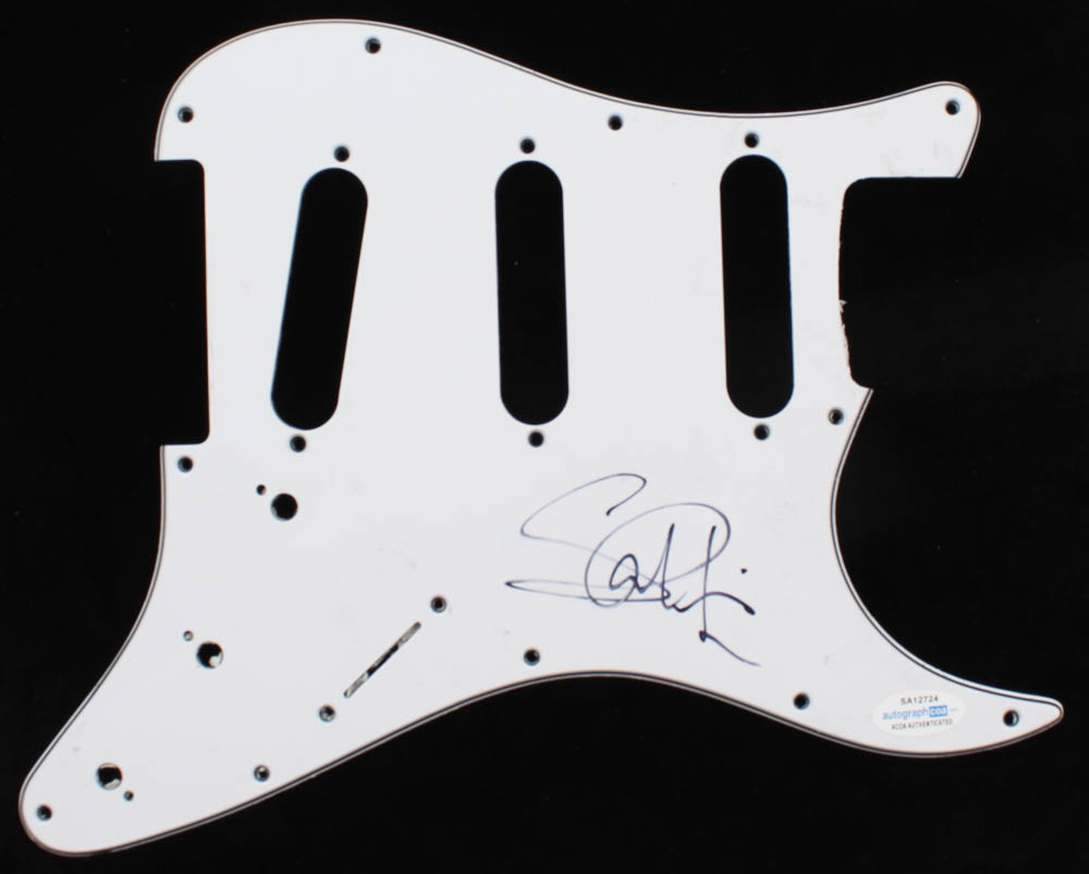 Steve Harris Signed Electic Guitar Pickguard (AutographCOA COA ...