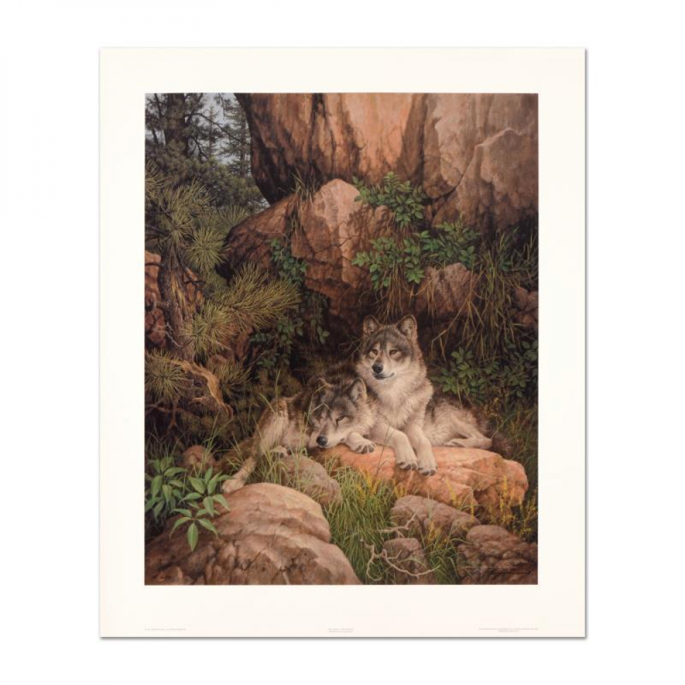 "Soul Mates - Gray Wolves" Numbered LE 23x18 Lithograph by Larry ...