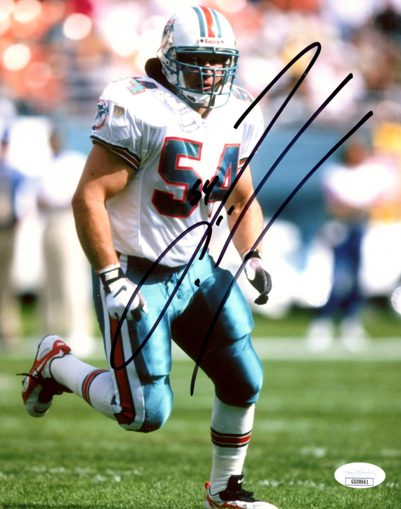 Zach Thomas Signed Dolphins 8x10 Photo (JSA COA) | Pristine Auction