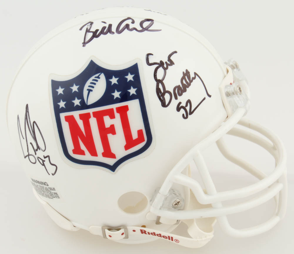 NFL Logo Mini Helmet Signed by (6) with Keith Byars, Freeman McNeil ...