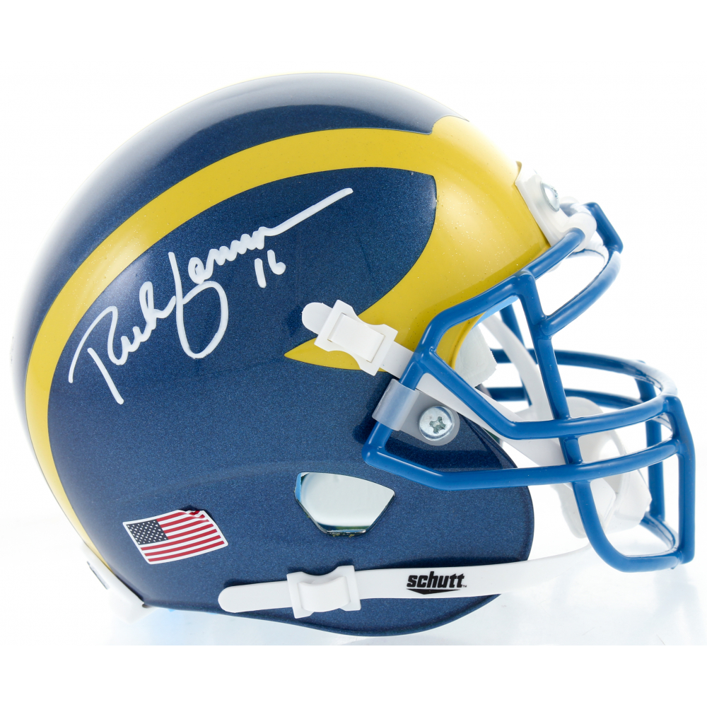 Rich Gannon Signed Delaware Fightin' Blue Hens Mini-Helmet (Radtke ...