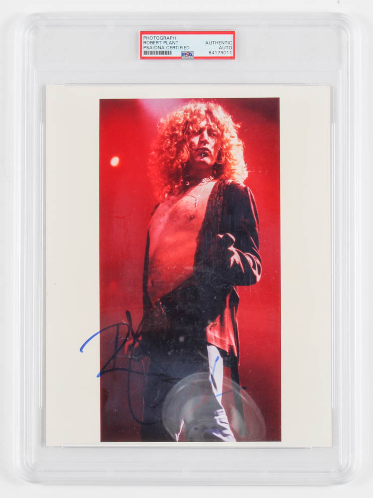 Robert Plant Signed Led Zeppelin 8x10 Photo (PSA Encapsulated ...