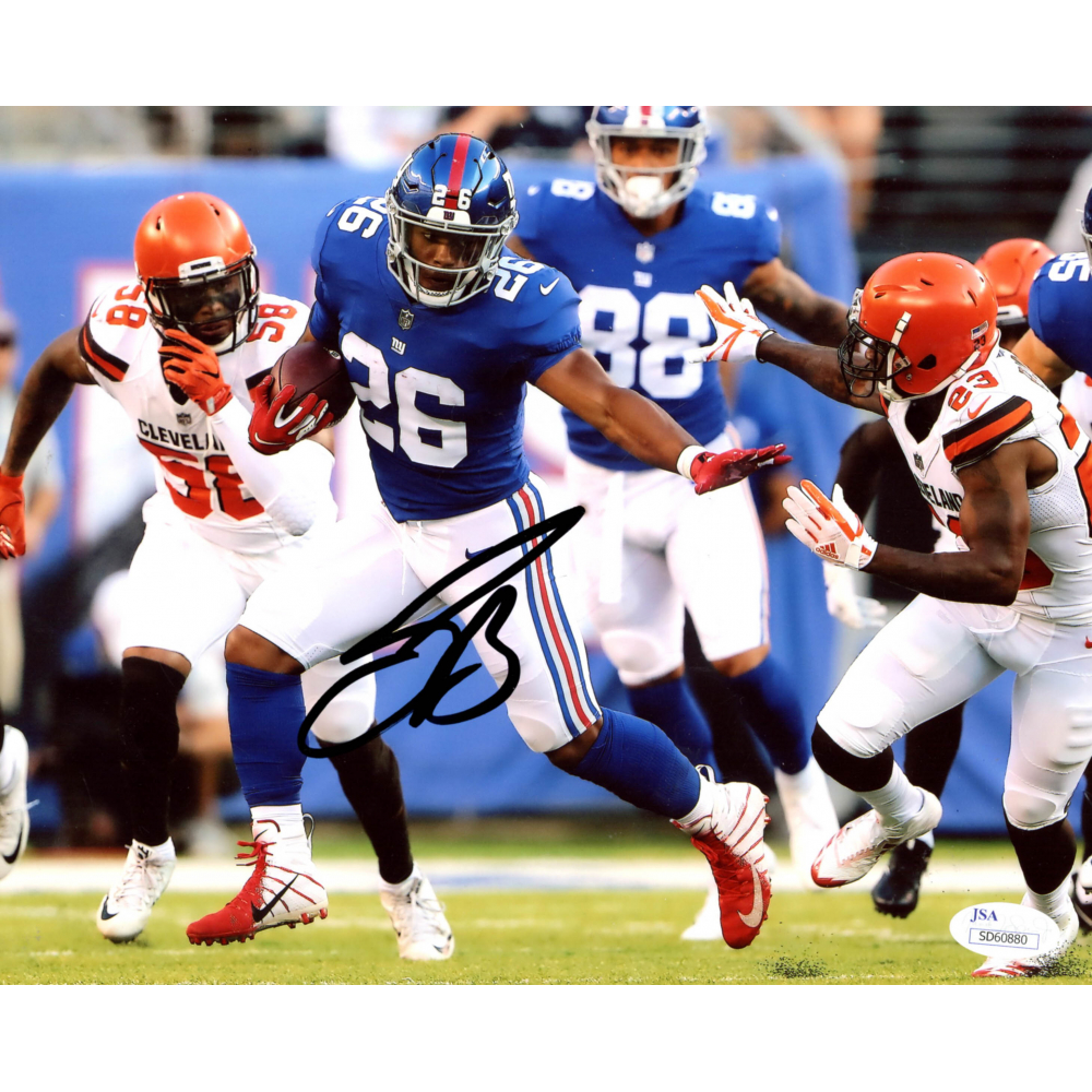 Saquon Barkley Signed Giants 8x10 Photo (JSA COA) | Pristine Auction