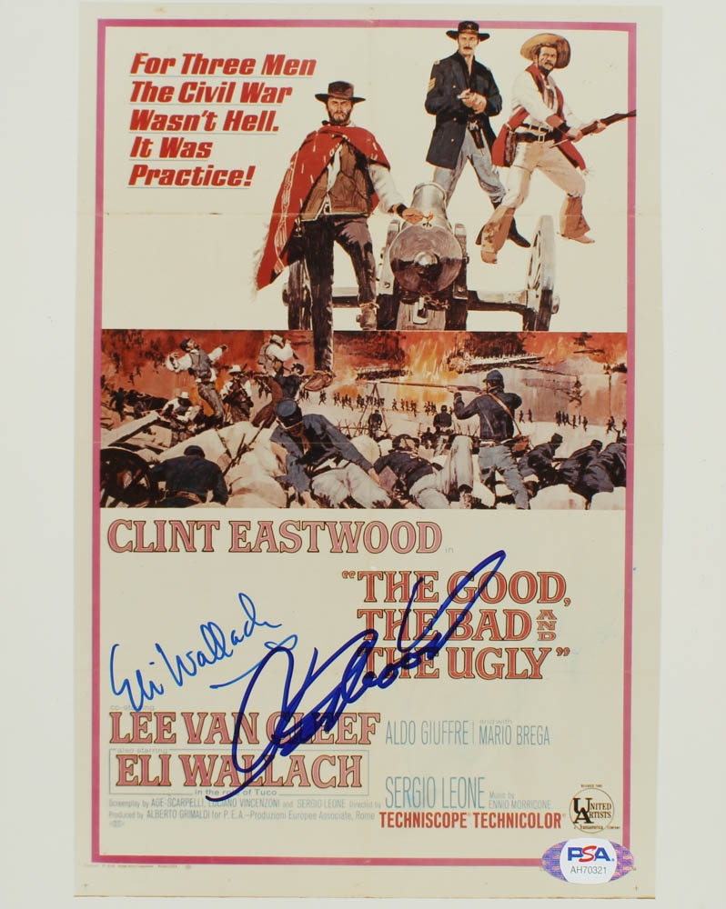 Clint Eastwood & Eli Wallach Signed "The Good, the Bad and the Ugly ...