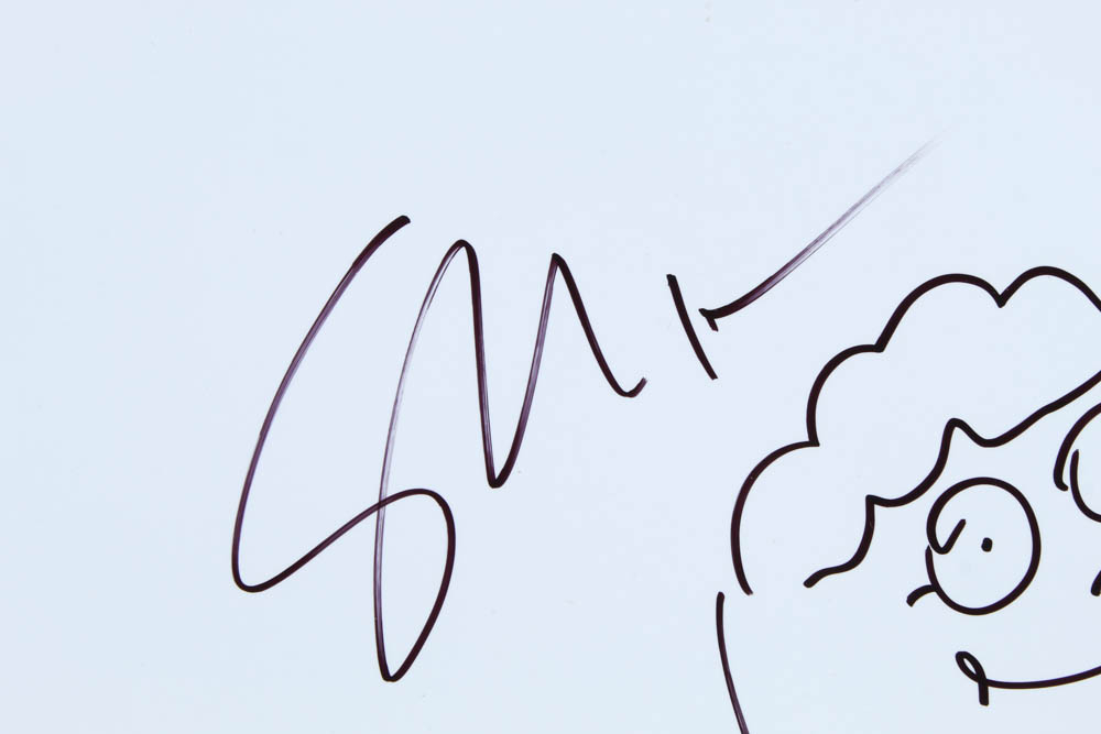 Seth MacFarlane Signed "Family Guy" 8.5x11 Sketch (PSA Hologram ...