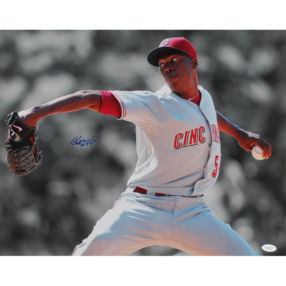 Aroldis Chapman Signed Reds 16x20 Photo (JSA Hologram) | Pristine Auction