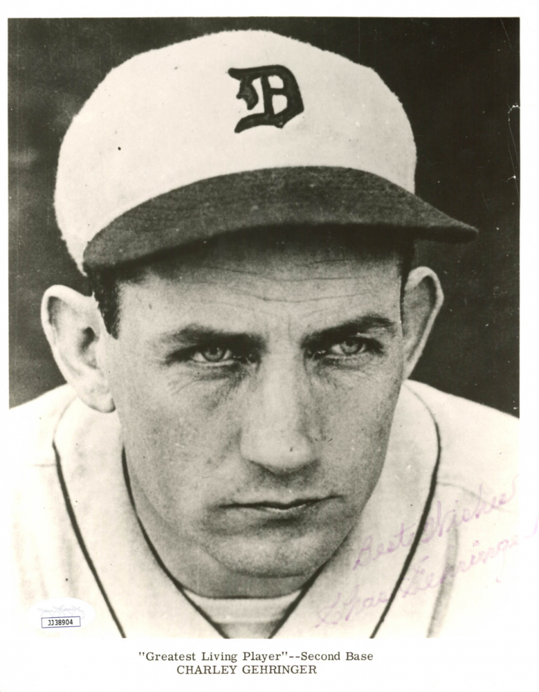 Charlie Gehringer Signed Tigers 8x10 Photo Inscribed "Best Wishes" (JSA ...