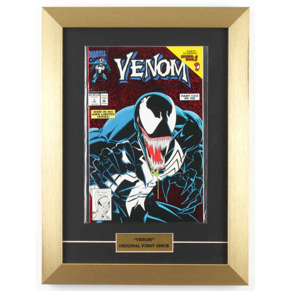 1992 "Venom" Issue #1 Marvel 12x16 Custom Framed First Issue Comic Book ...