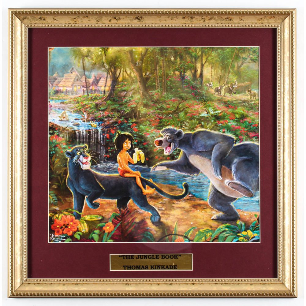 Thomas Kinkade's "The Jungle Book" 16x16 Custom Framed Print Display ...
