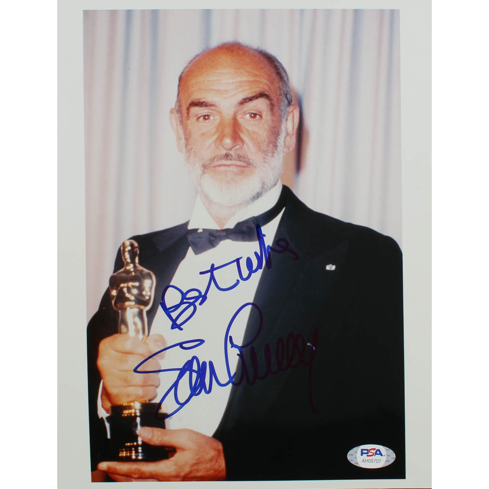Sean Connery Signed 8x10 Photo Inscribed "Best Wishes" (PSA LOA ...