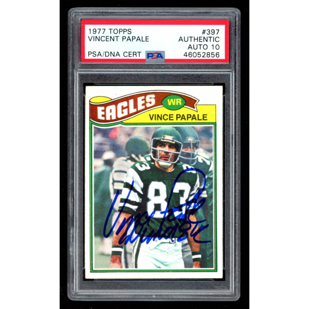 Vince Papale Signed 1977 Topps #397 RC Inscribed "Invincible" (PSA ...