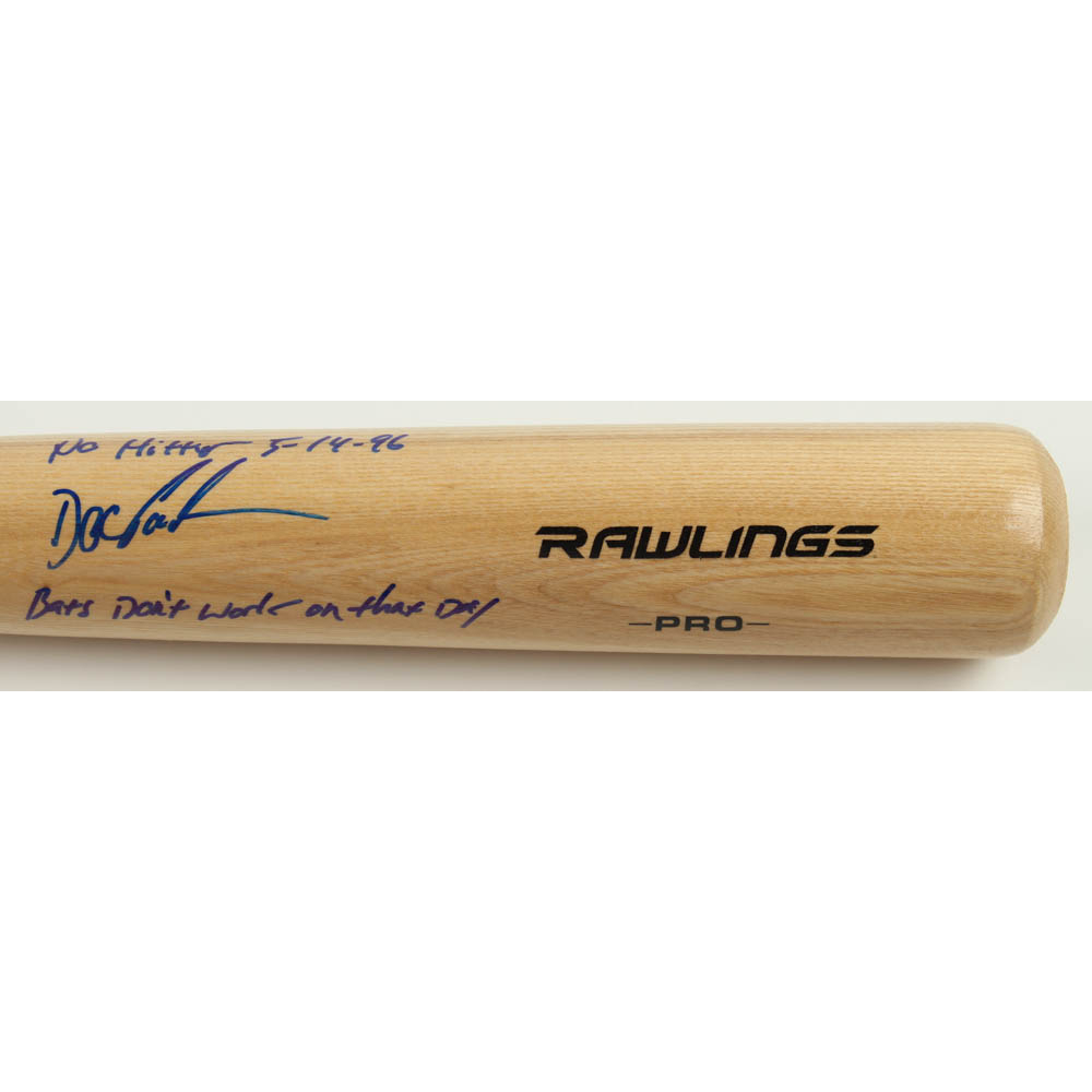 Dwight "Doc" Gooden Signed Rawlings Pro Baseball Bat Inscribed "No ...