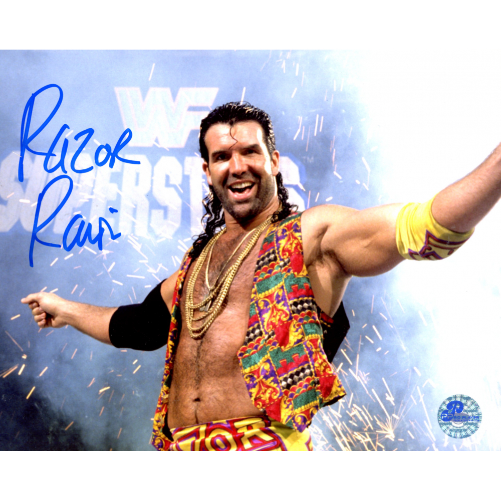 Razor Ramon Signed WWE 8x10 Photo (Pro Player Hologram) | Pristine Auction