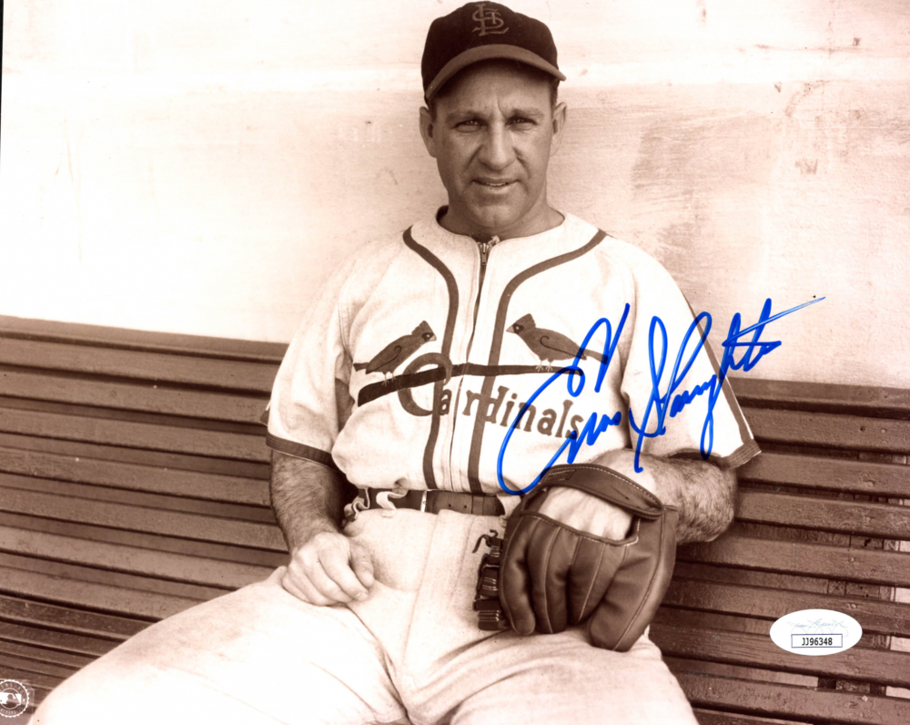 Enos Slaughter Signed Cardinals 8x10 Photo (JSA COA) | Pristine Auction