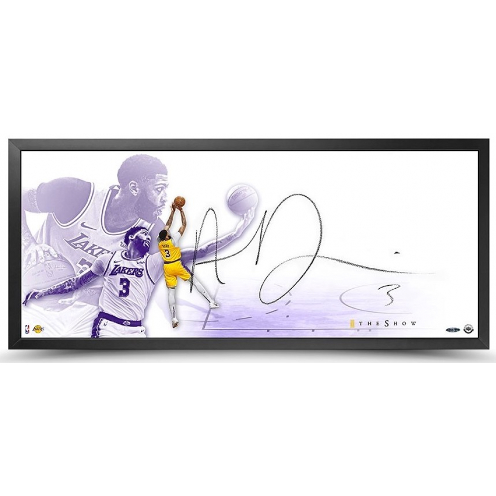 Anthony Davis Signed Lakers "The Show" 20x46 Custom Framed Photo (UDA ...