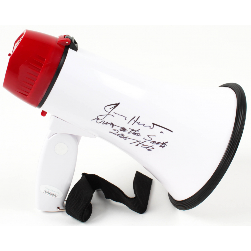 Jimmy Hart Signed Megaphone Inscribed "Mouth of the South" & "2005 HOF ...
