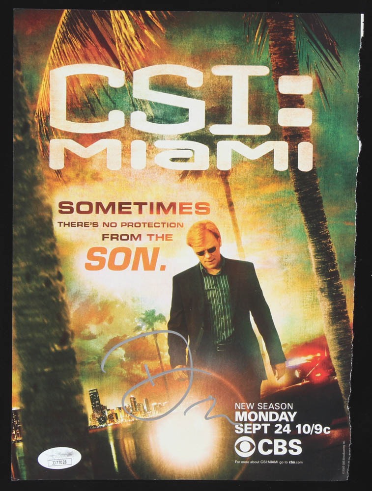 David Caruso Signed "CSI Miami" 8x10 Magazine Page (JSA Hologram ...