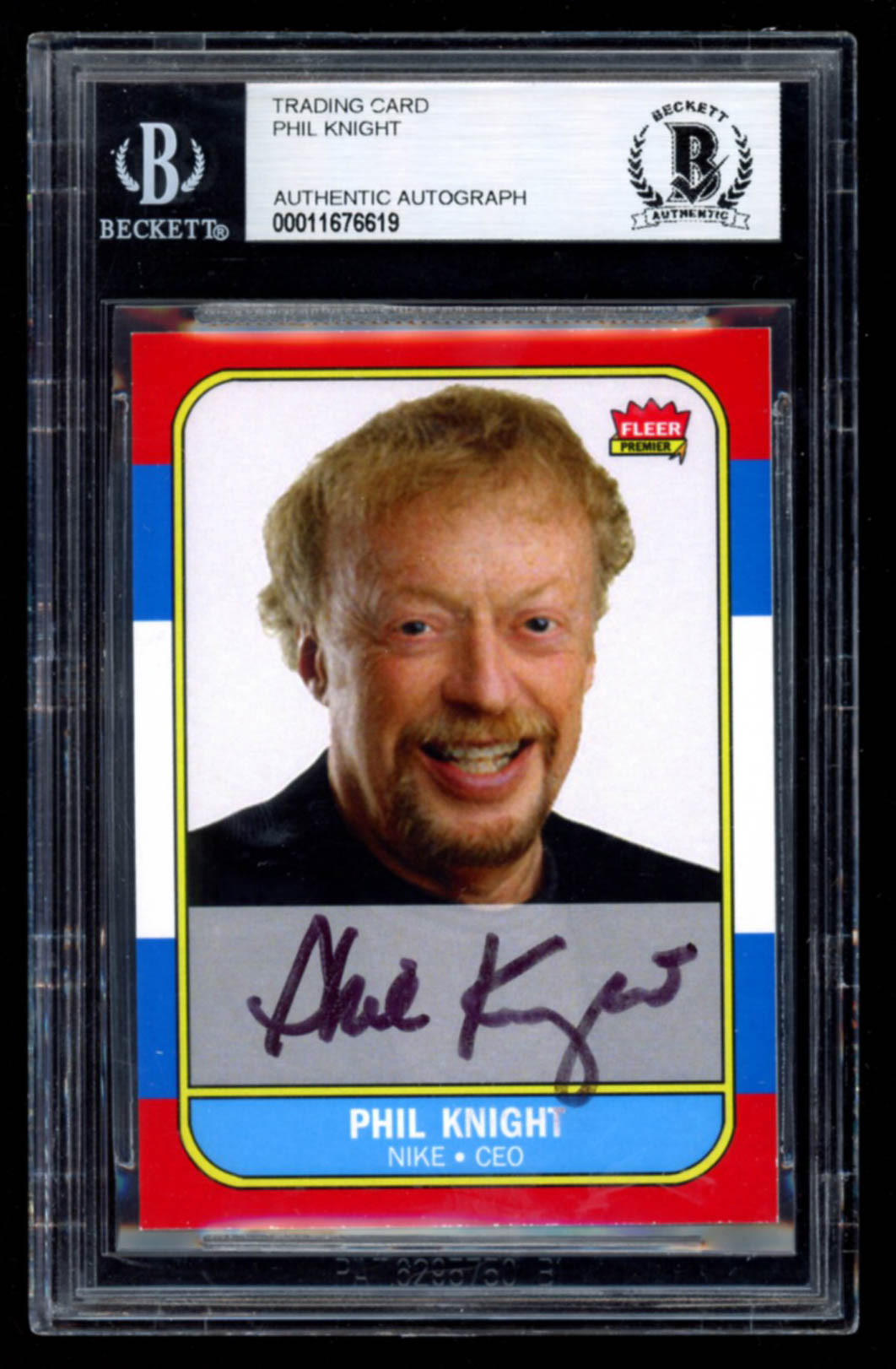 Phil Knight Signed Trading Card (BGS Encapsulated) | Pristine Auction