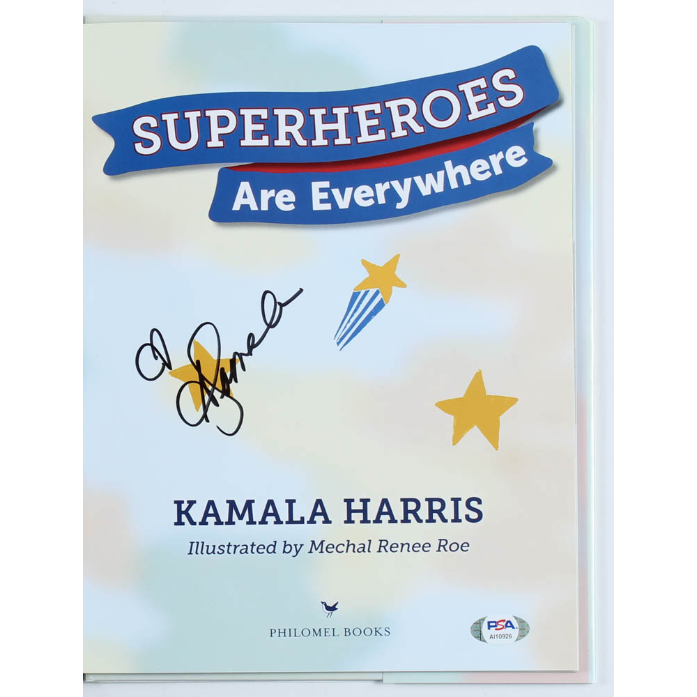 Kamala Harris Signed "Superheroes Are Everywhere" Hardcover Book (PSA ...
