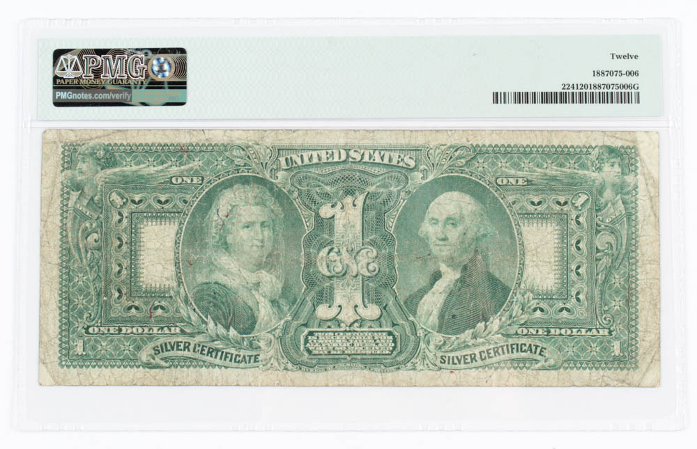 1896 $1 One-Dollar "Educational Series" Large-Size Silver Certificate ...