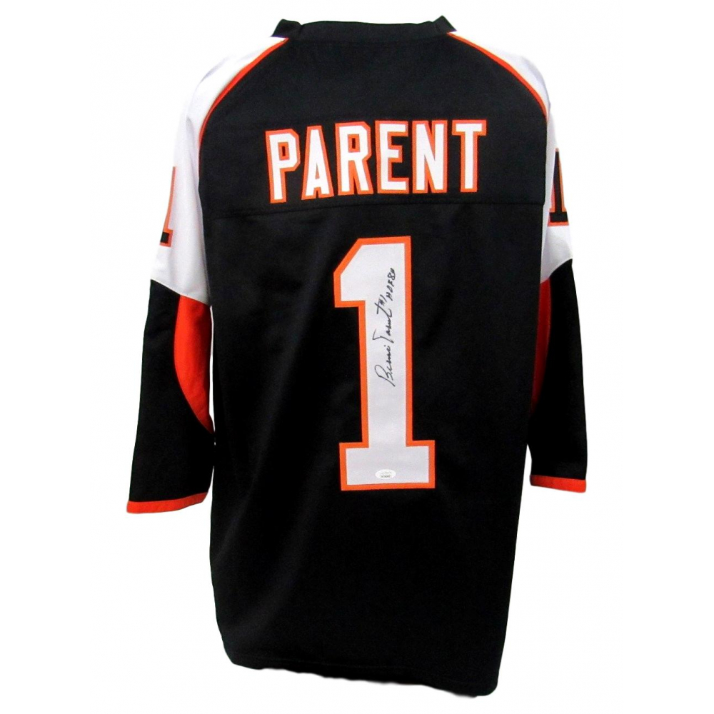 Bernie Parent Signed Jersey Inscribed "HOF 84" (JSA COA) | Pristine Auction