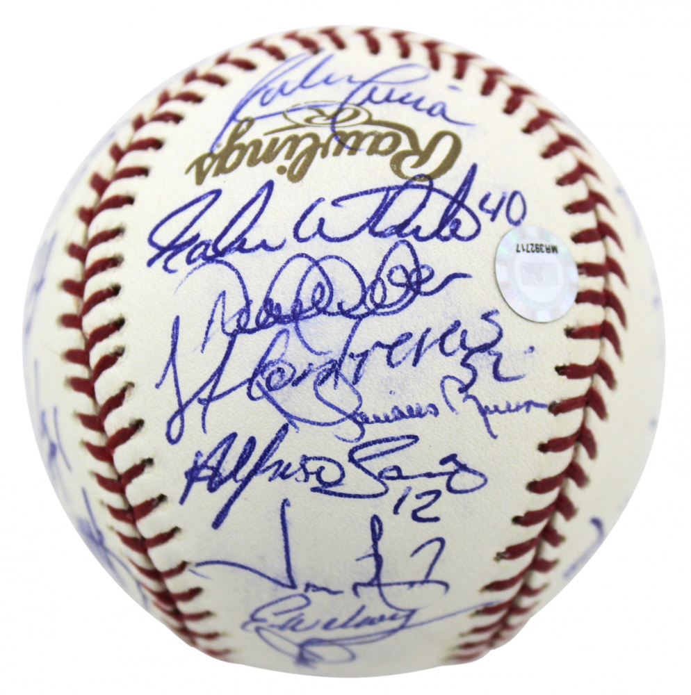 2003 Yankees World Series Baseball Signed by (26) with Roger Clemens ...