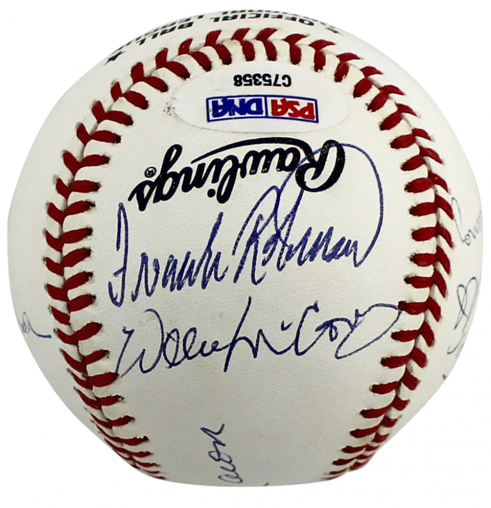 500 Home Run Club ONL Baseball Signed by (10) with Ernie Banks, Willie ...