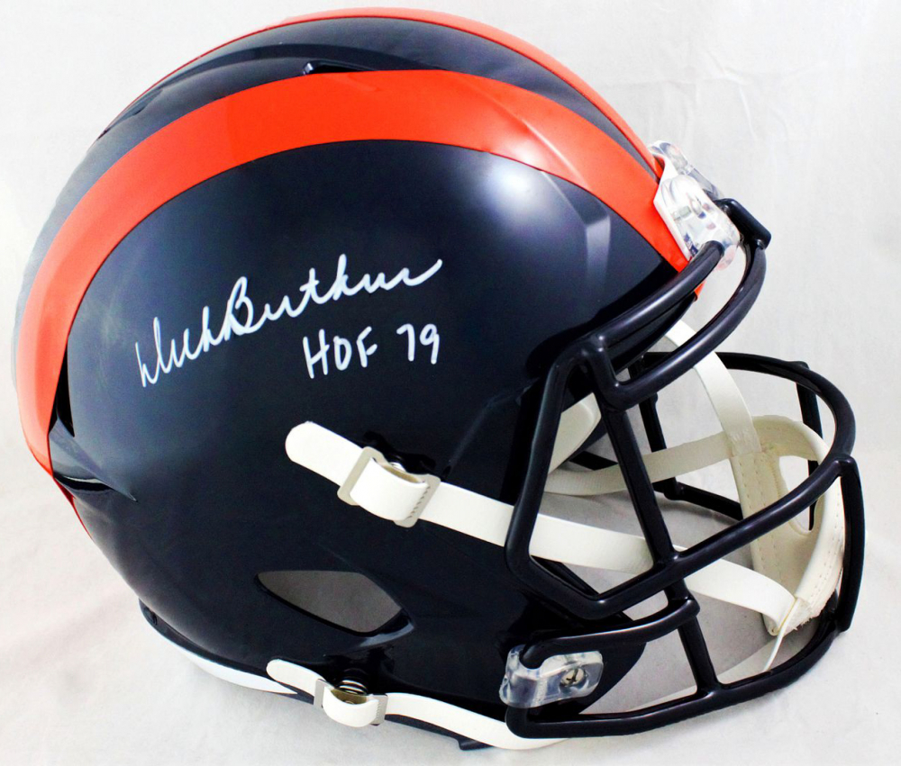 Dick Butkus Signed Bears Full-Size Throwback Speed Helmet Inscribed ...