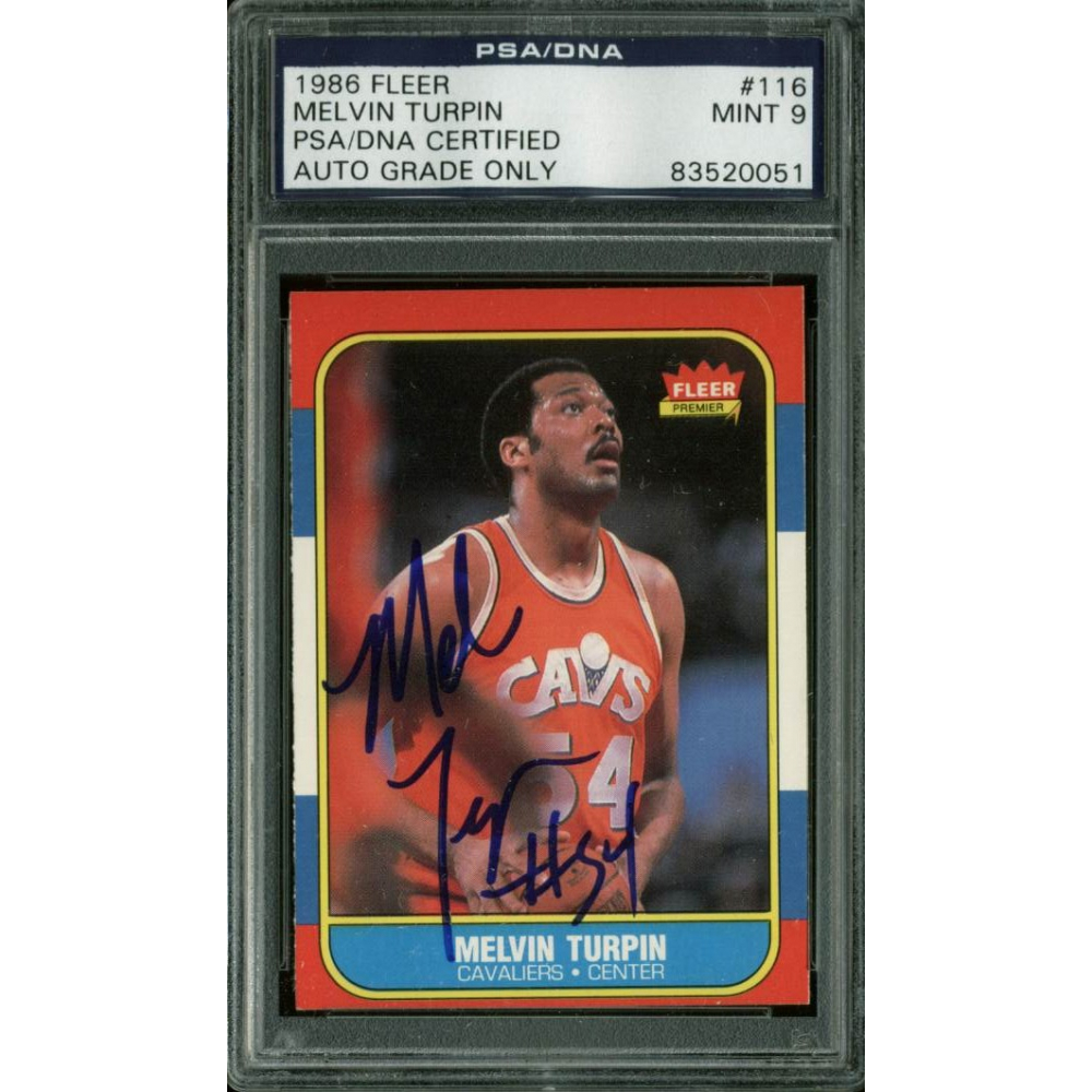 Melvin Turpin Signed 1986 Fleer #116 (PSA Encapsulated) | Pristine Auction