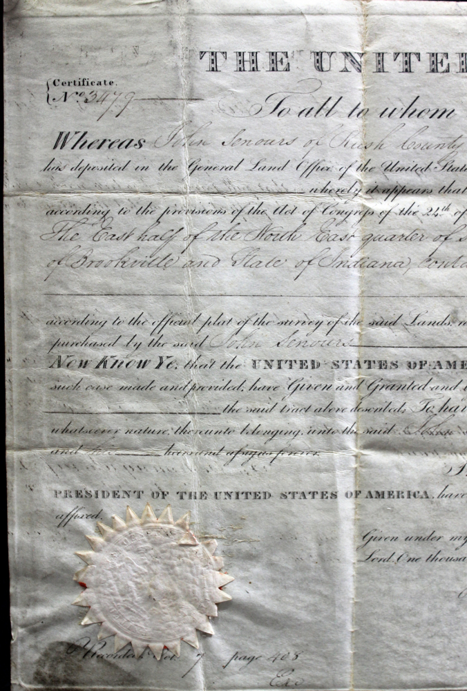 James Monroe Signed 1823 Land Grant Document (Beckett LOA) | Pristine ...