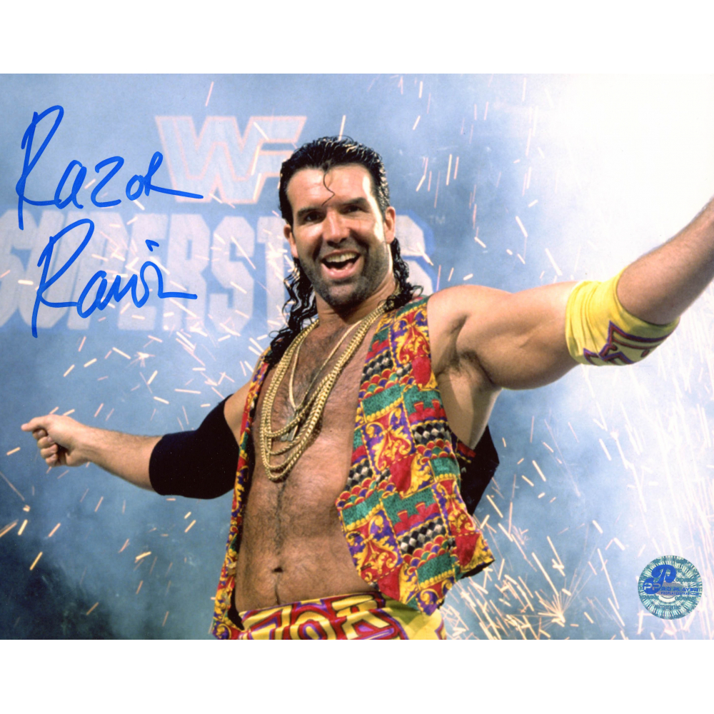 Razor Ramon Signed WWE 8x10 Photo (Pro Player Hologram) | Pristine Auction