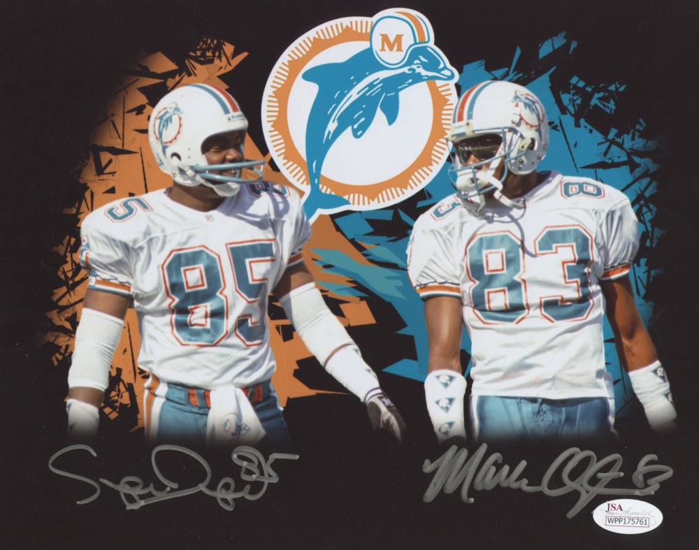 Mark Clayton & Mark Duper Signed Dolphins 8x10 Photo (JSA COA ...