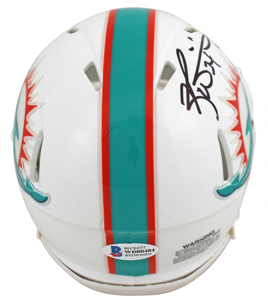 Ricky Williams Signed Dolphins Speed Mini Helmet Inscribed "Smoke Weed ...