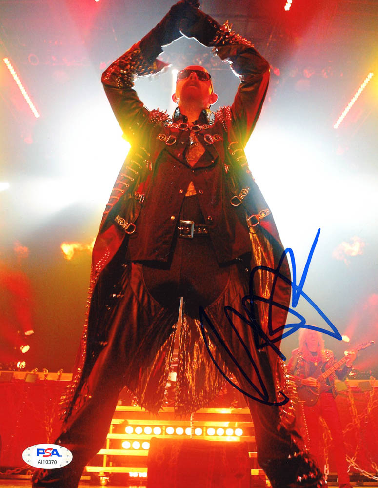 Rob Halford Signed 8x10 Photo (PSA COA) | Pristine Auction