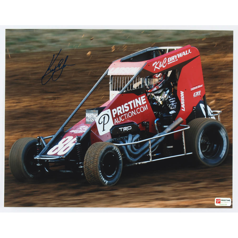 Kyle Larson Signed 2020 Indiana Midget Week Exclusive 11x14 Photo (PA ...