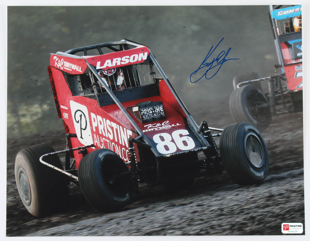 Kyle Larson Signed 2020 Indiana Midget Week Exclusive 11x14 Photo (PA ...