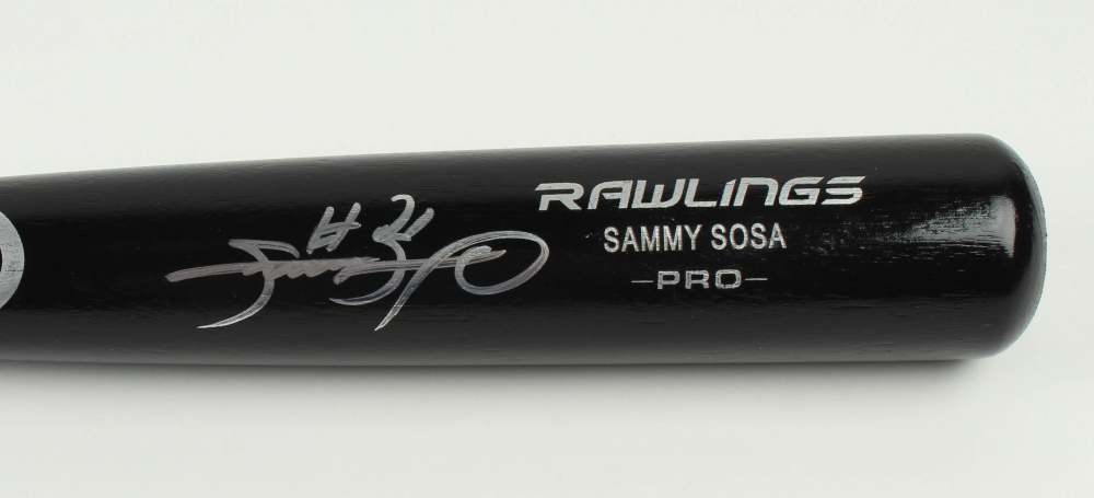 Sammy Sosa Signed Rawlings Pro Model Baseball Bat (Beckett Hologram ...