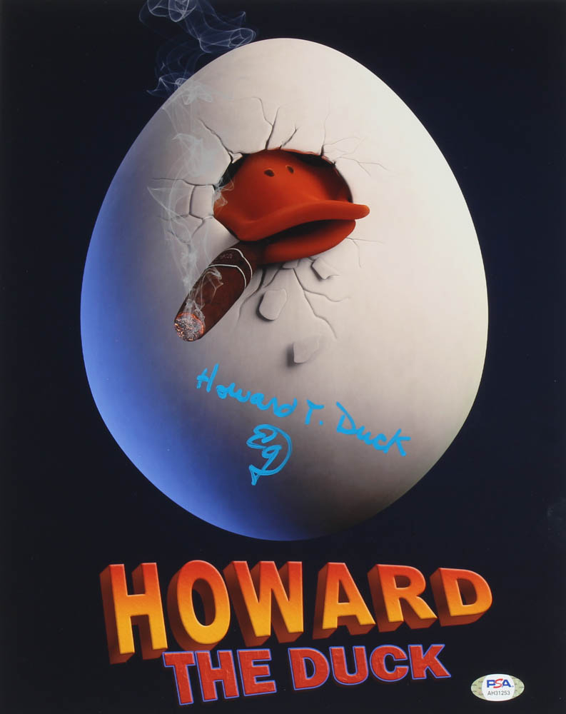 Ed Gale Signed "Howard the Duck" 11x14 Photo Inscribed "Howard T. Duck ...