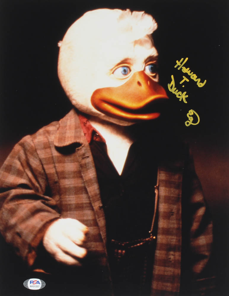 Ed Gale Signed "Howard the Duck" 11x14 Photo Inscribed "Howard T. Duck ...