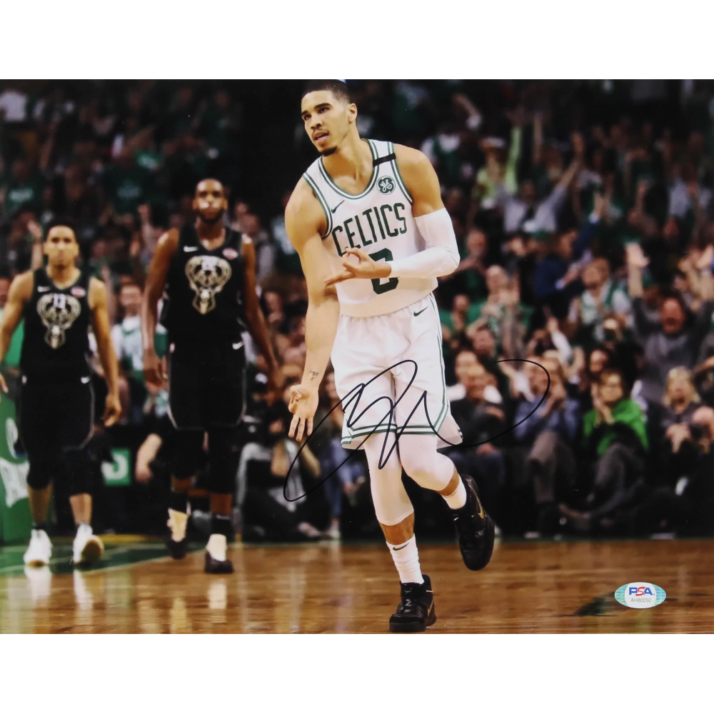 Jayson Tatum Signed Celtics 11x14 Photo (PSA Hologram) | Pristine Auction