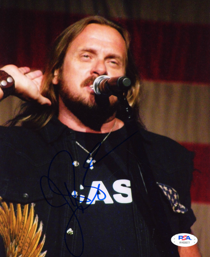 Johnny Van Zant Signed 8x10 Photo (PSA Hologram) | Pristine Auction