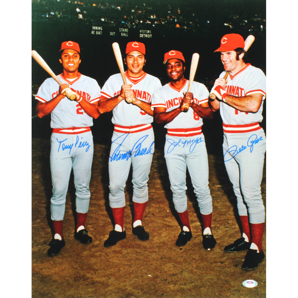 1970's Reds "Big Red Machine" 16x20 Photo Team-Signed by (4) with Tony ...