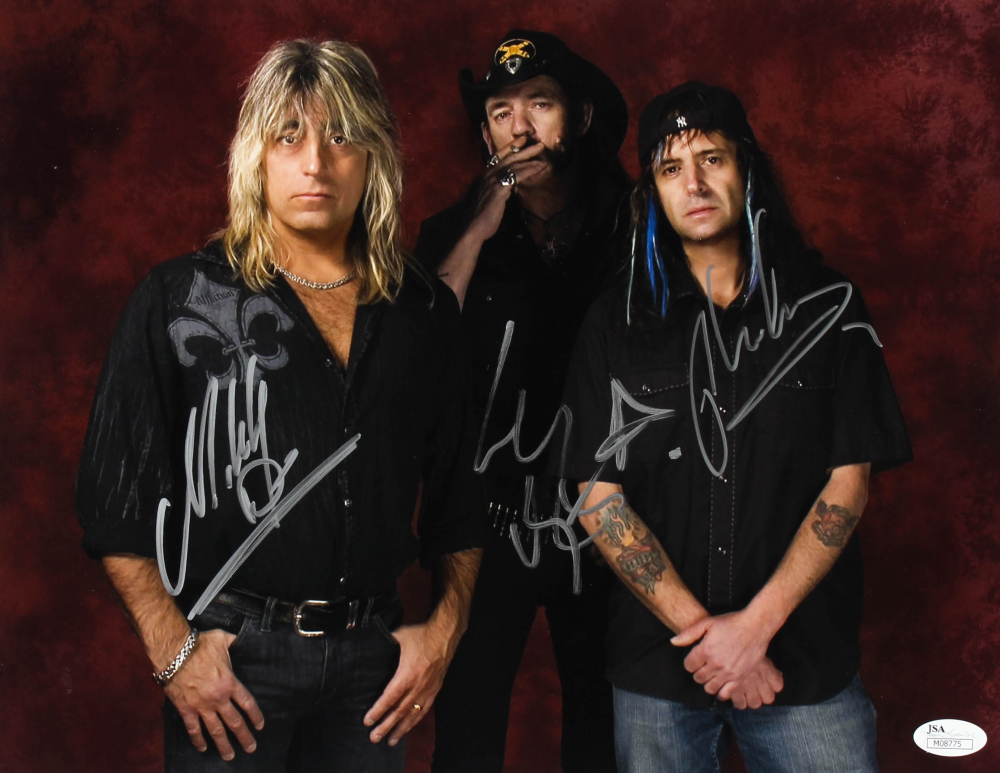 Lemmy, Mikkey Dee & Phil Campbell Signed Motorhead 11x14 Photo (JSA COA ...