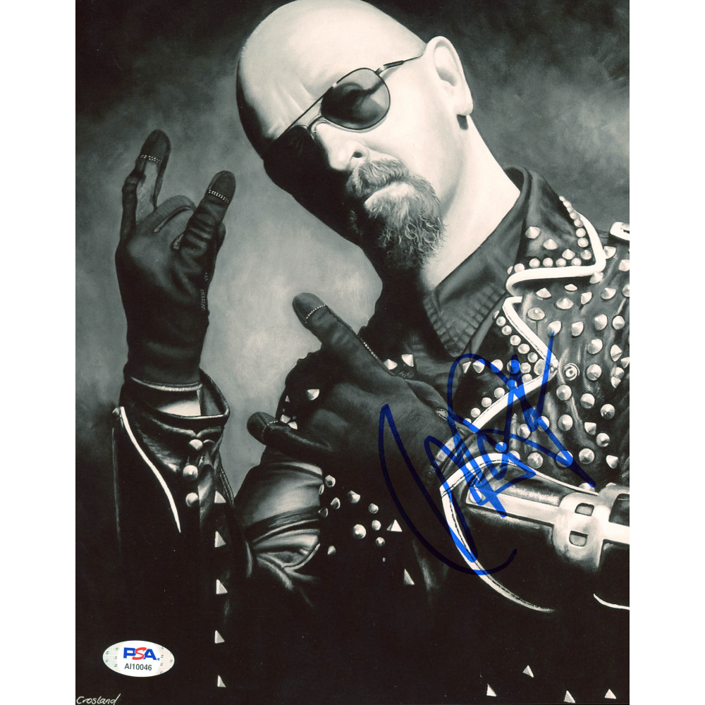 Rob Halford Signed 8x10 Photo (PSA COA) | Pristine Auction