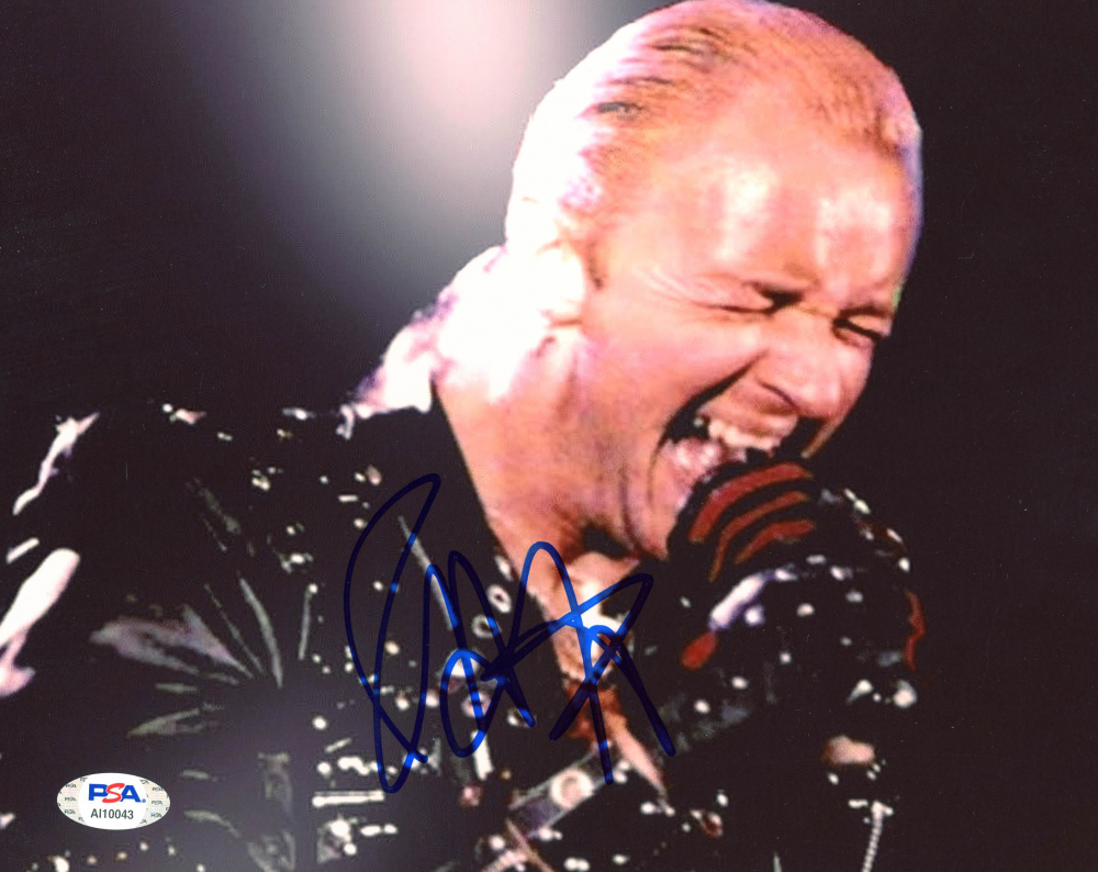Rob Halford Signed 8x10 Photo (PSA COA) | Pristine Auction
