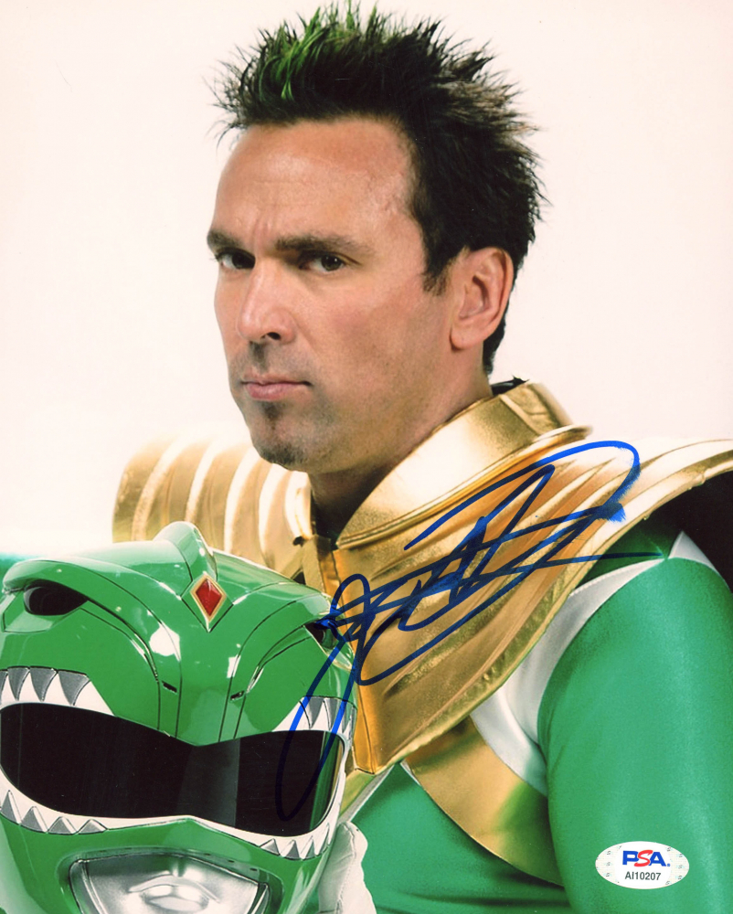 Jason David Frank Signed "Power Rangers" 8x10 Photo (PSA COA ...