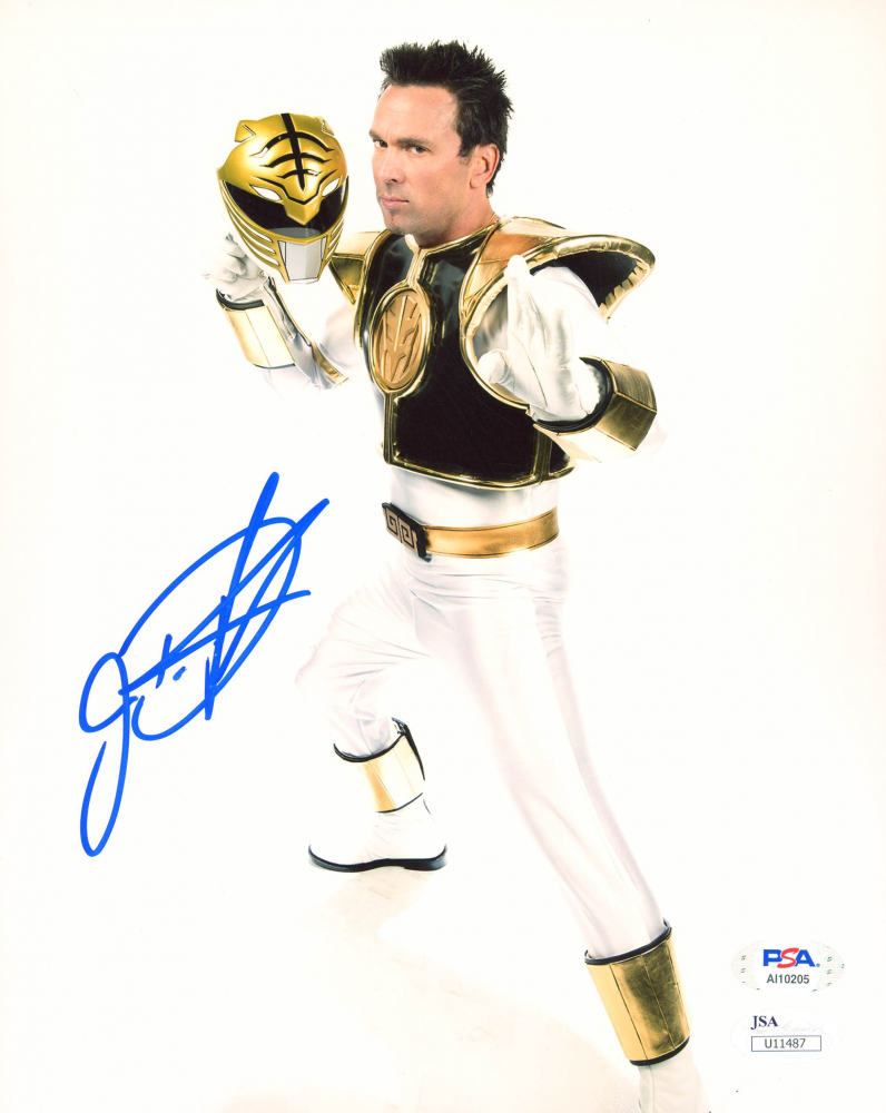 Jason David Frank Signed "Power Rangers" 8x10 Photo (PSA COA & JSA ...