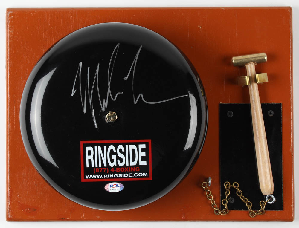 Mike Tyson Signed Authentic Full Size Ringside Boxing Bell (PSA COA ...