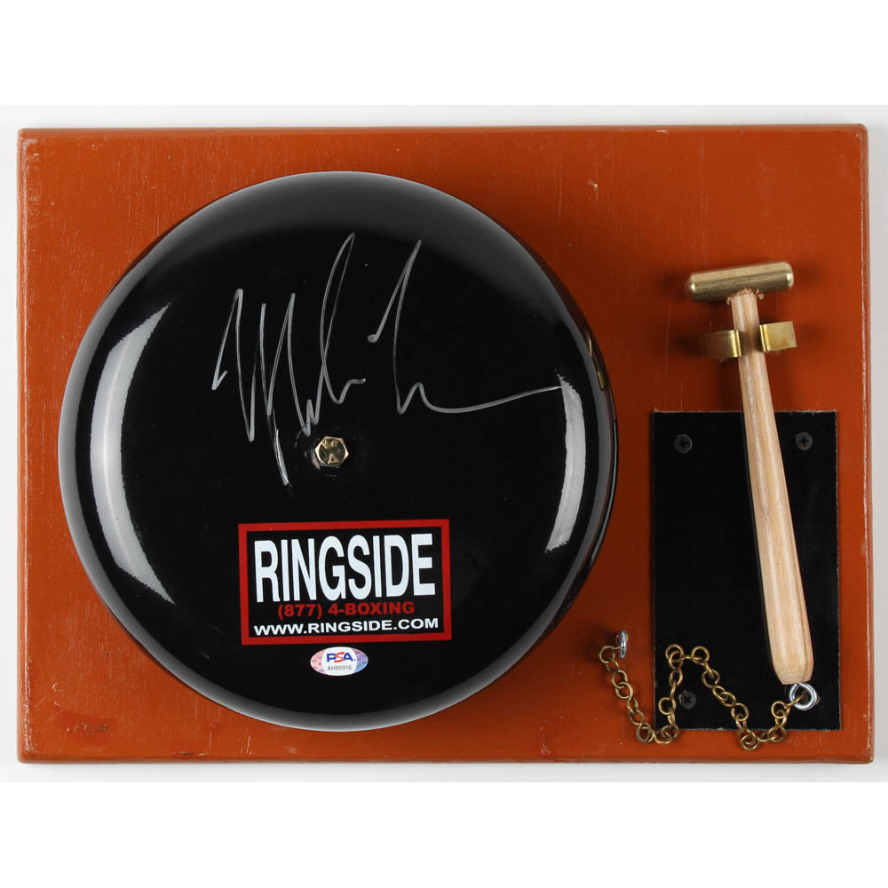 Mike Tyson Signed Authentic Full Size Ringside Boxing Bell (PSA COA ...